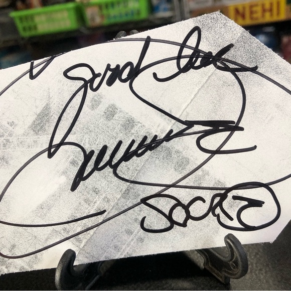 Other | Mick Foley Socko Signed Cut Autograph Wwf Legend | Poshmark